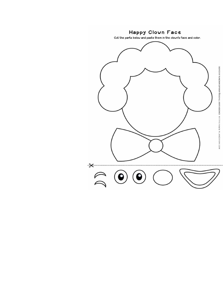 Happy Clown Face Paste The Eyes | PDF