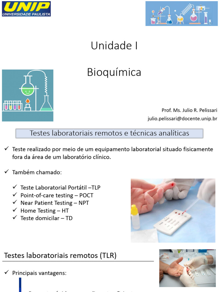 Testes Laboratoriais Remotos e Análises Bioquímicas | PDF | Bile ...