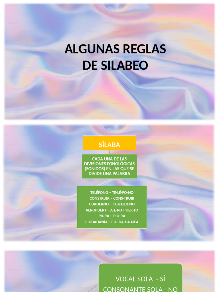 Reglas de Silabeo | PDF | Sílaba | Vocal