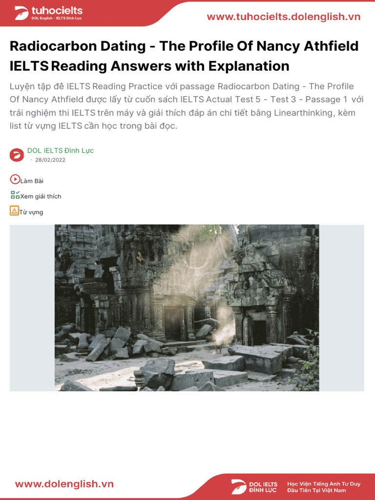 Radiocarbon Dating - The Profile of Nancy Athfield | PDF | Cambodia ...