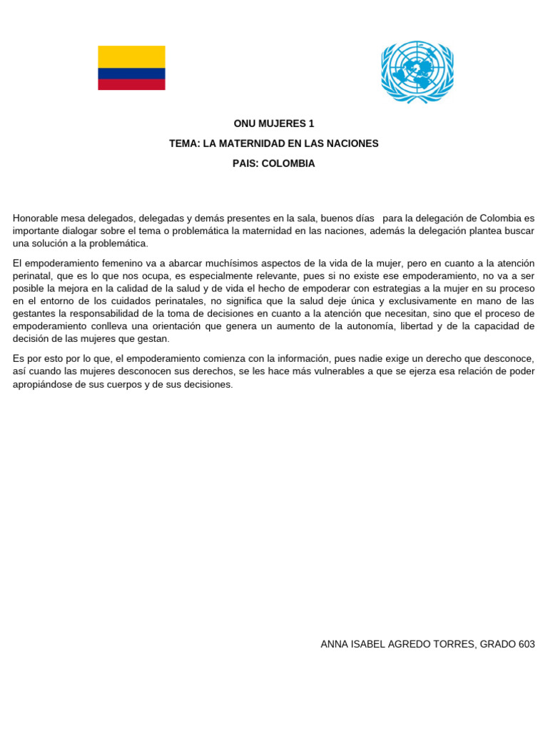 Simuno Colombia Anna | PDF