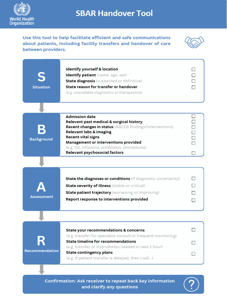 WHO Sbar | PDF | Science & Mathematics