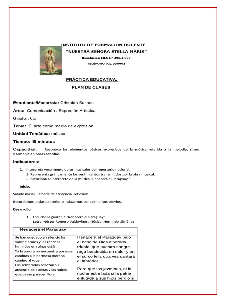 Plan6togrado Artes | PDF