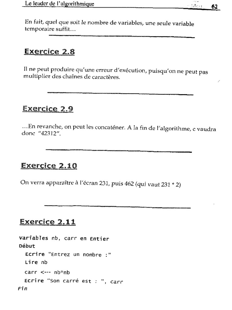 Core Exo4 Chap2 | PDF