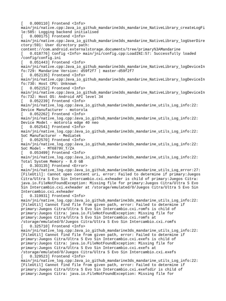 Mandarine 3DS Logging Errors Report | PDF | Computing | Computer Science