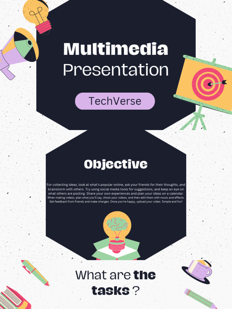 Creating A Multimodal Presentation English Presentation in Black White ...