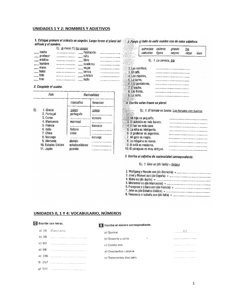 Actividades Repaso Final | PDF