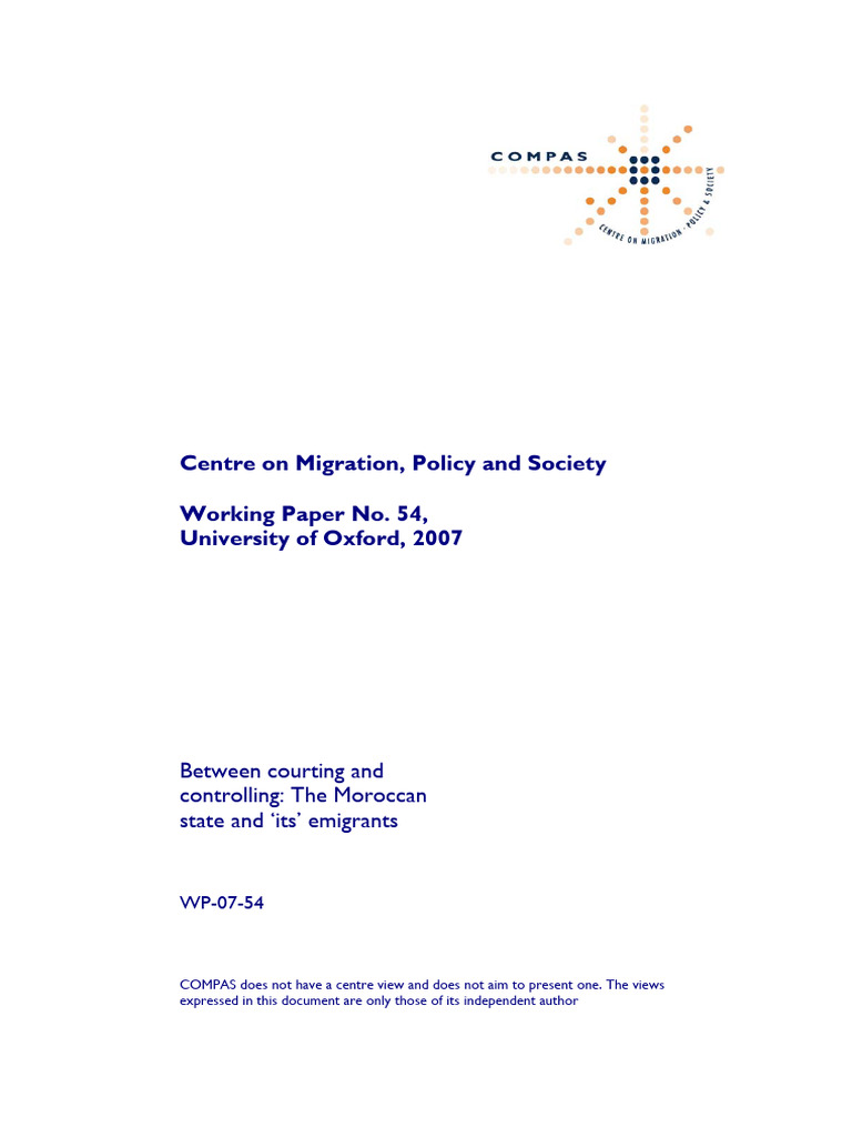 Between Courting and Controlling | PDF | Human Migration | Immigration