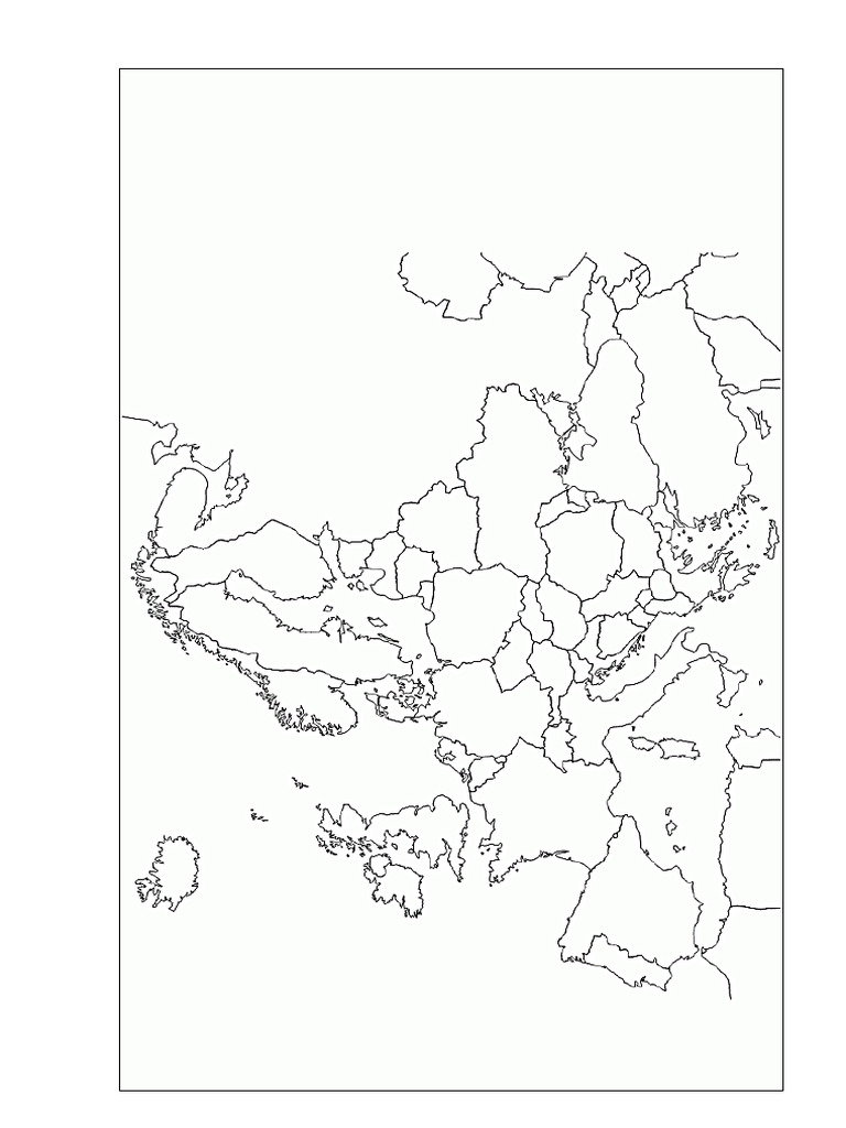 Mapa Mudo Europa A3 | PDF