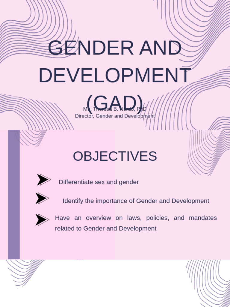 NSTP GAD Orientation - Dr. Ma. Theresa B. Nardo | PDF | Gender | Gender ...