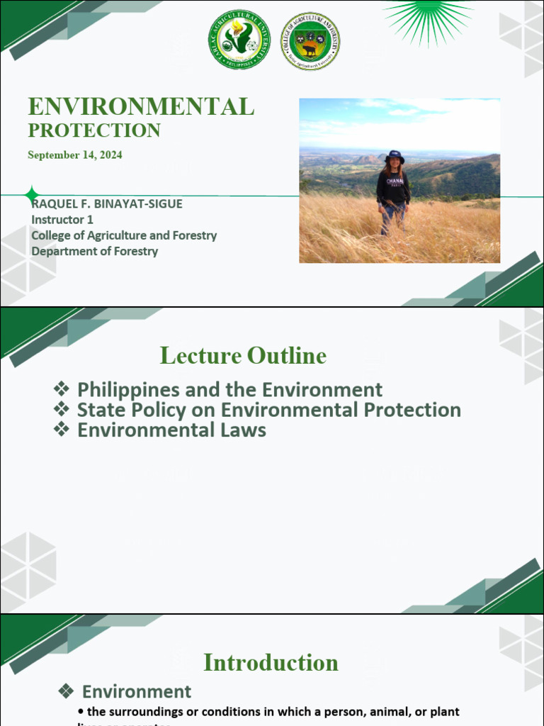 Environmental Protection NSTP | PDF | Natural Environment ...