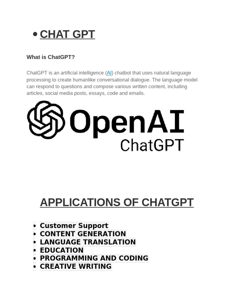 Chat GPT | PDF