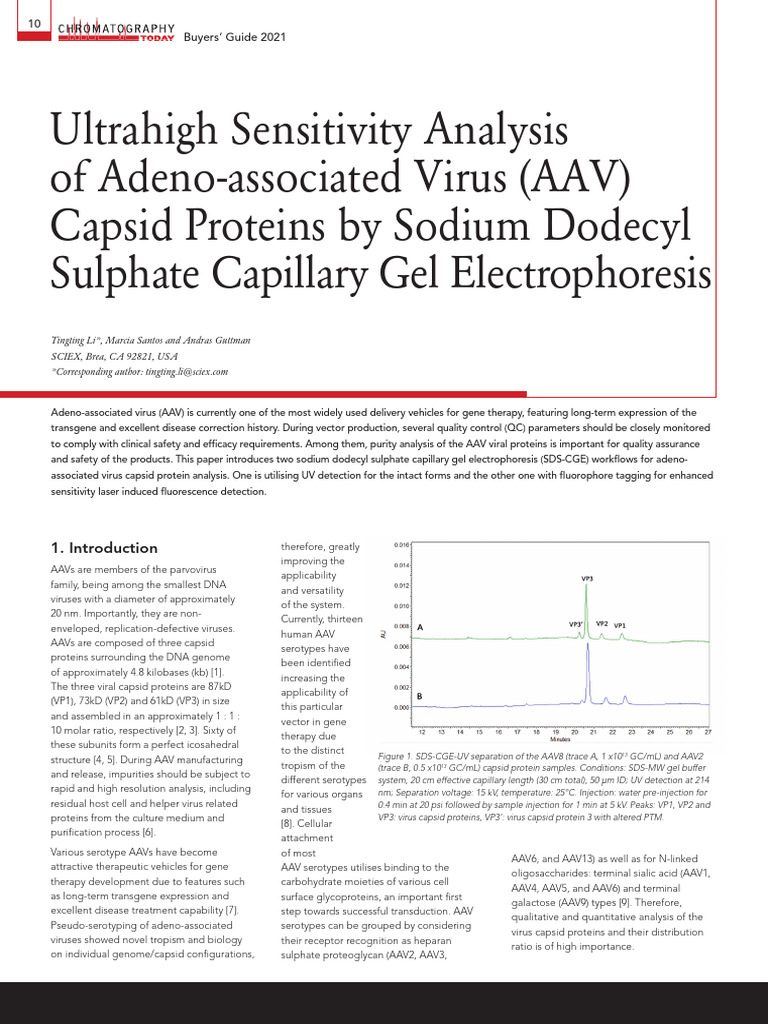Ultrahigh-Sensitivity-Analysis of AAV Capsid Proteins by SDS GEL ...