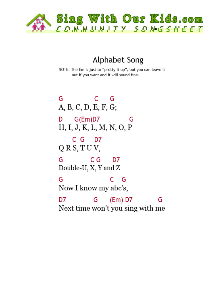 Alphabet Song | PDF