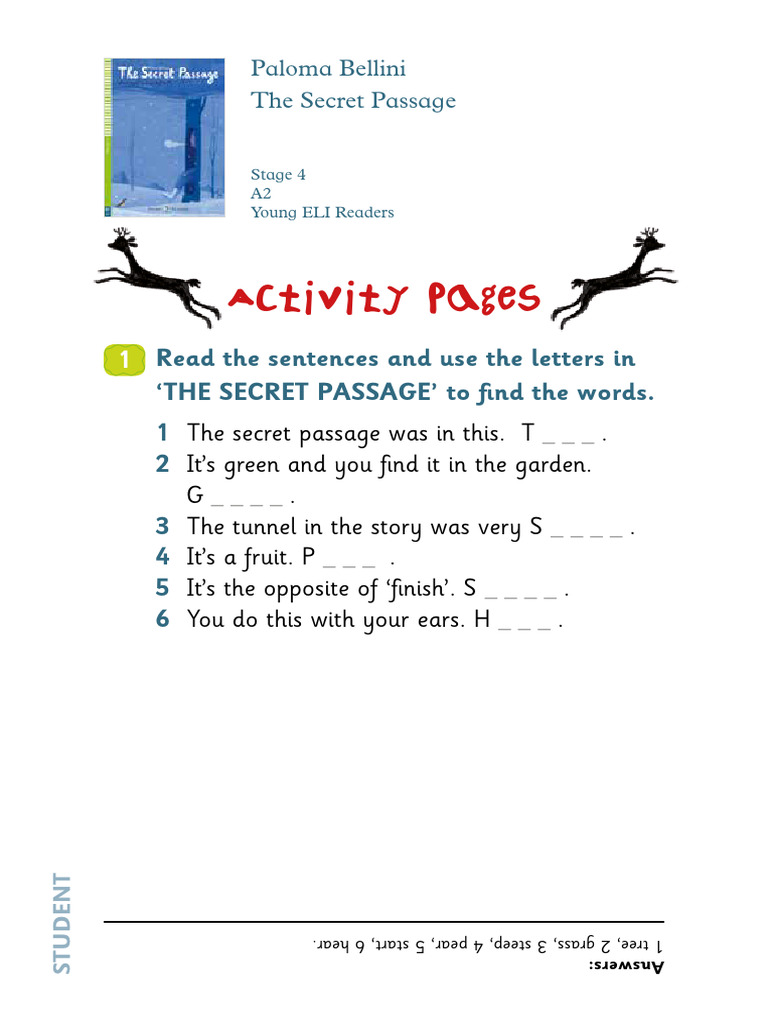Secret Passage Vocabulary Activity | PDF | Foreign Language Studies