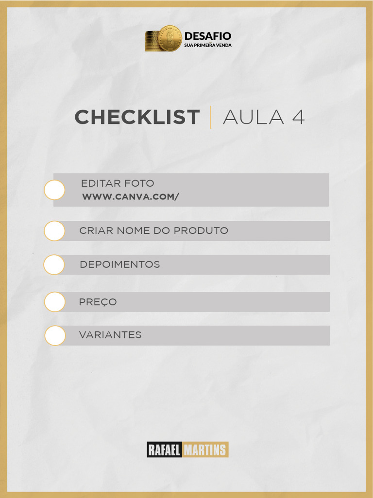 CHECKLIST_AULA_4 | PDF