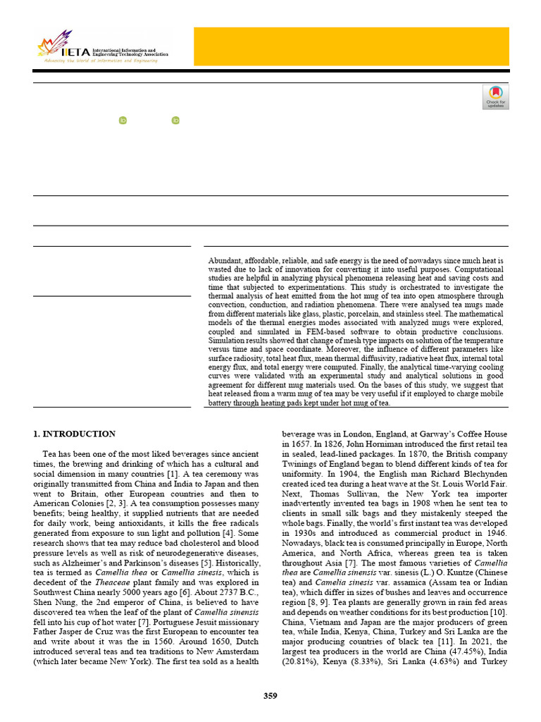 Ijht 42.02 01 | PDF | Thermal Conduction | Heat Transfer