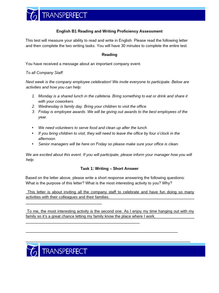 B1 English WPA Convergys | PDF | Self-Improvement