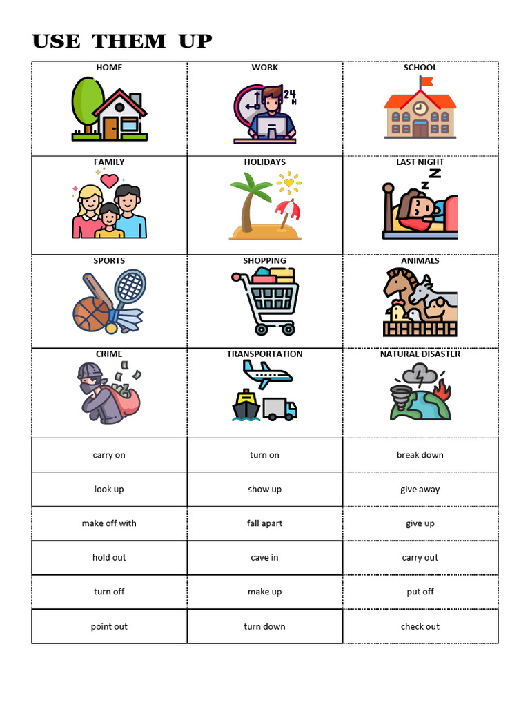 Phrasal Verbs Story | PDF