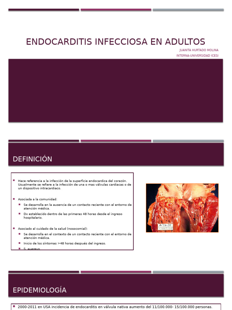 Endocarditis | PDF | Embolia | Penicilina