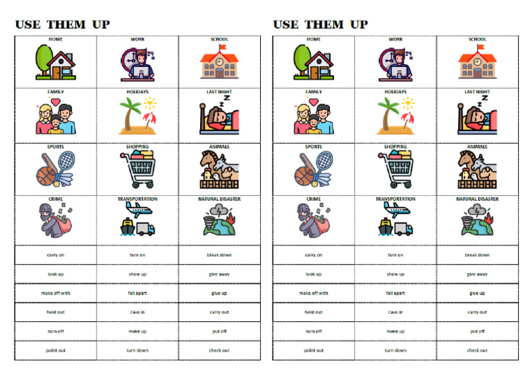 Phrasal Verbs Story To Print | PDF