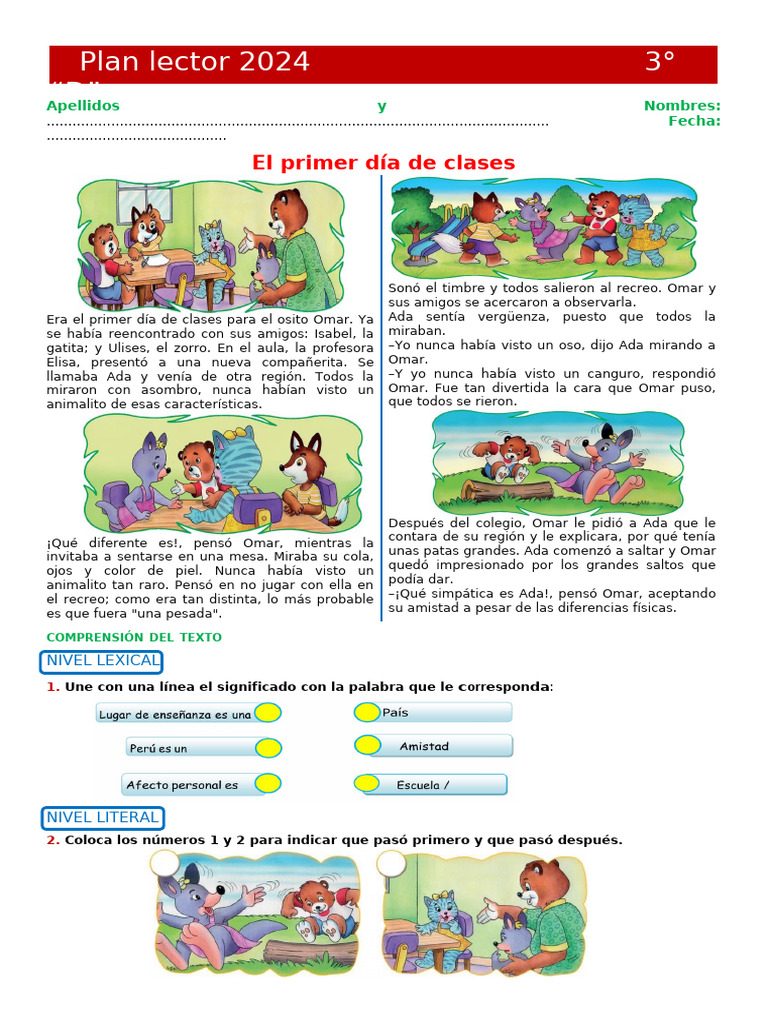 1 - El Primer Día de Clases | PDF | Arte | Poesía