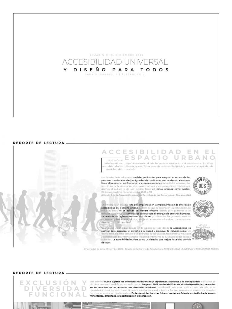 Actividad 2.1 PRINCIPIOS DE DISEÑO ACCESIBILIDAD UNIVERSAL | PDF | Accesibilidad | Invalidez