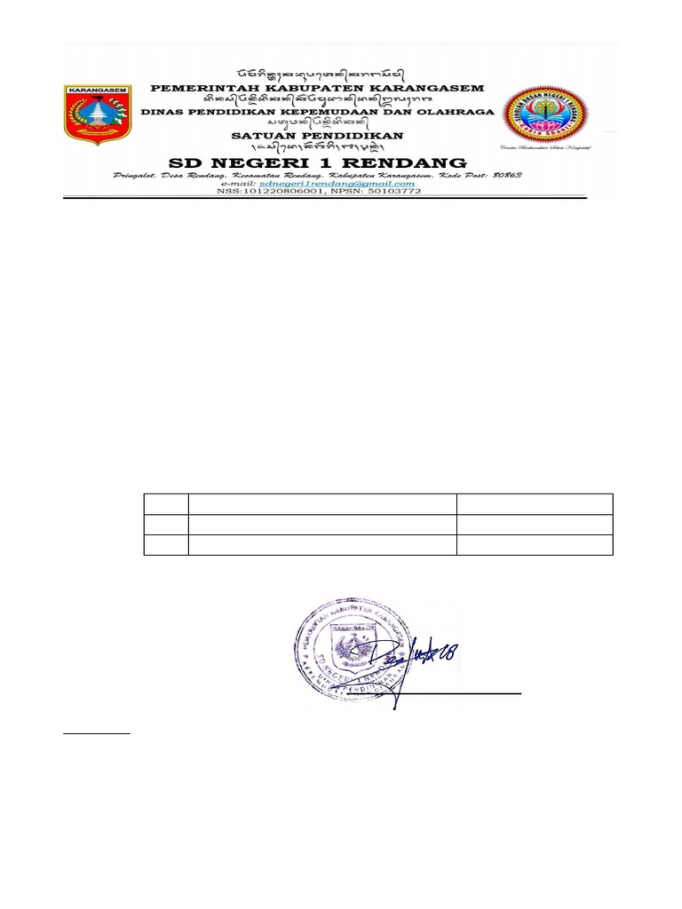 Permohonan - Logistik BPPD KRM SDN1RENDANG | PDF