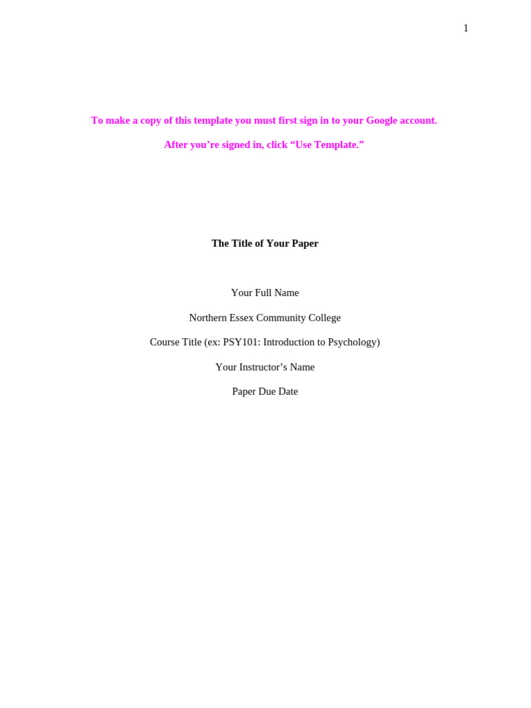 APA 7 Style Student Report Template | PDF | Apa Style | Paragraph