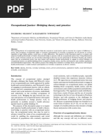 Participatory Occupational Justice Framework | PDF | Occupational ...