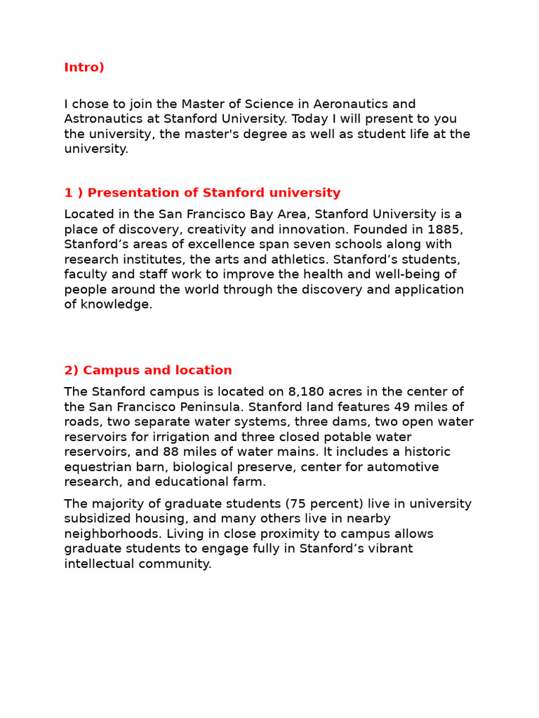 STANFORD UNIVERSITY | PDF | Stanford University | Academic Degree