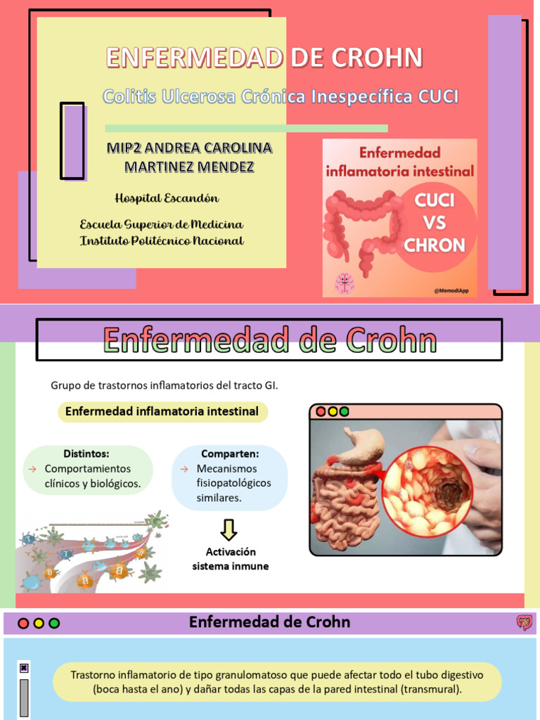 Crohn y CUCI | PDF | Colitis ulcerosa | Enfermedad de Crohn