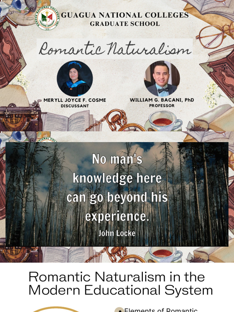 Romantic Naturalism in Education | PDF | Philosophy Of Education | Reason