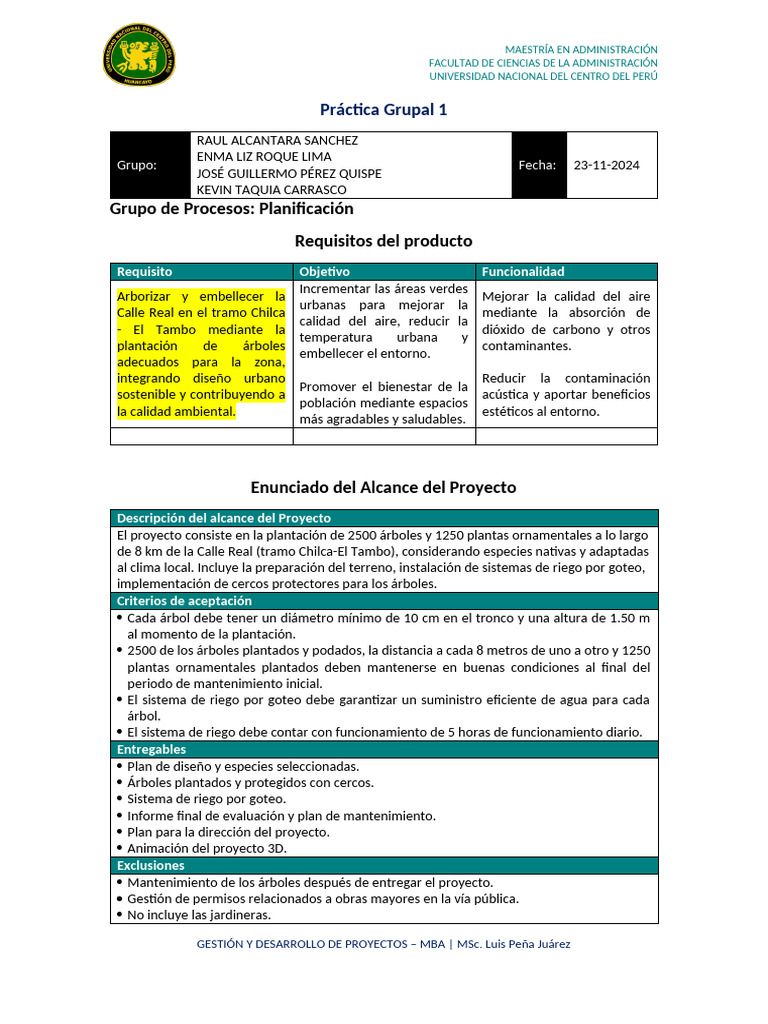 Práctica Grupal 1b | PDF | Riego | La contaminación del aire