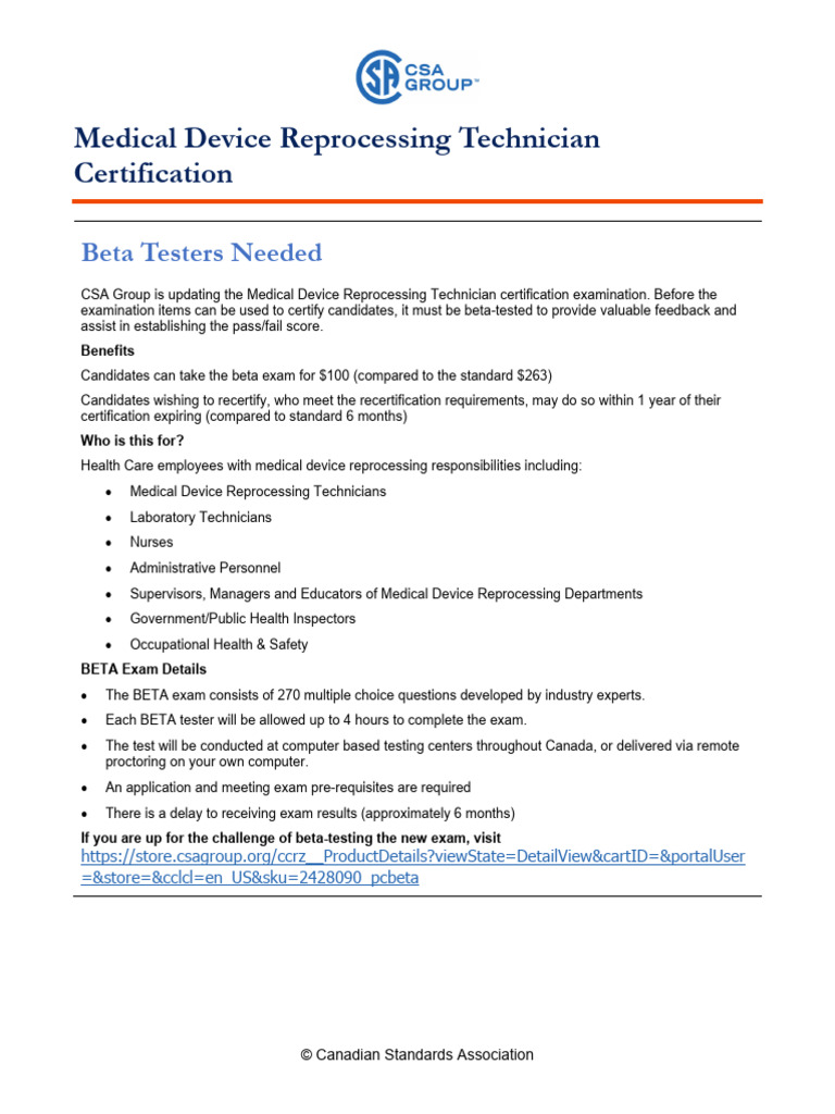 Call For CMDRT Beta Exam Candidates 2019 | PDF | Medical Device ...