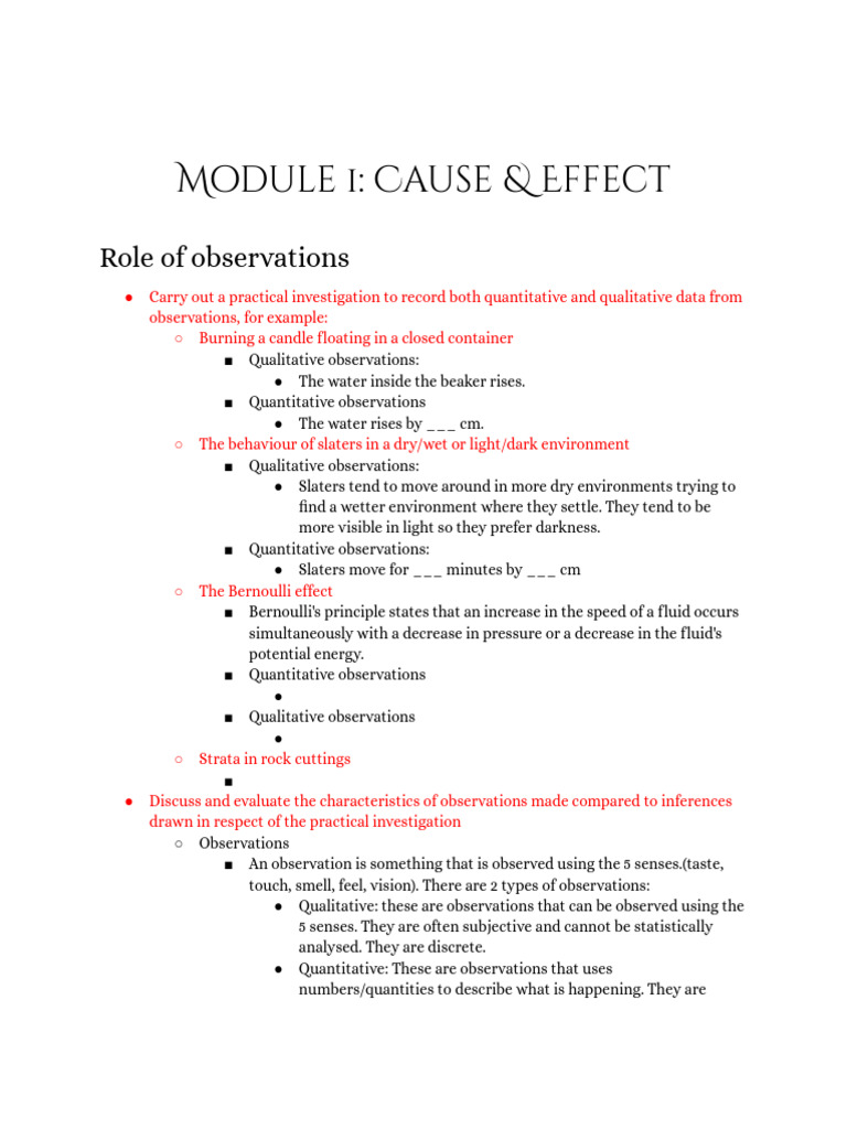 Investigating Notes | PDF | Experiment | Hypothesis