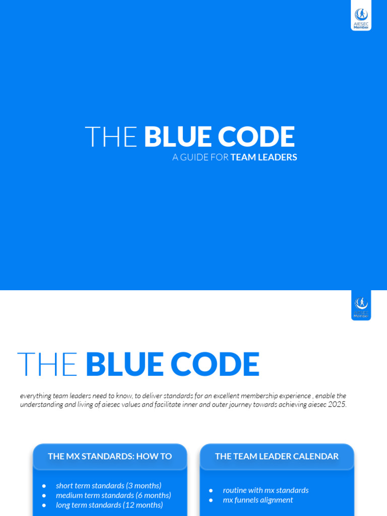 (March 2023) Blue Code - Bit - Ly - mXS-BlueCode | PDF | Leadership | Goal