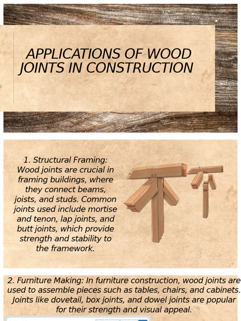 Wood Joints in Construction Applications | PDF | Home & Garden | Art