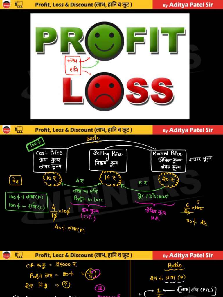profit and Loss. | PDF | Marketing | Business