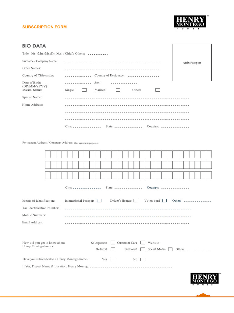 SUBSCRIPTION FORM New 2024-1 | PDF