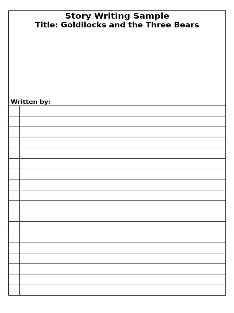 Story Writing Sample | PDF