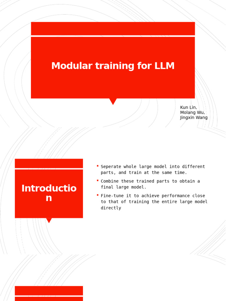 Modular Training For LLM (1) - 1 | PDF | Computers