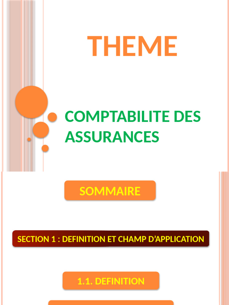 Comptabilité des Assurances: Guide Pratique | PDF | Assurance ...
