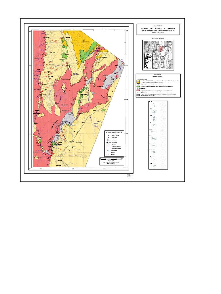 Mapa Litológico de Sierras de Velasco y Ambato | PDF | Materiales ...