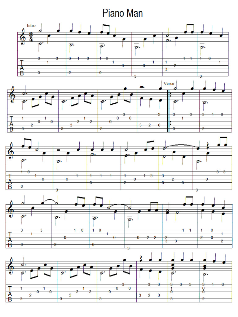 Piano Man | PDF