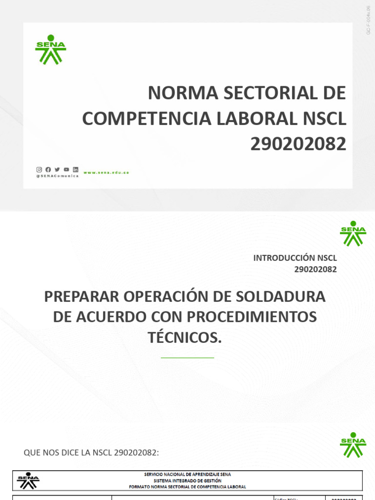 NSCL 290202082 Preparar Operación de Soldadura de Acuerdo Con Procedimientos Técnicos | PDF ...