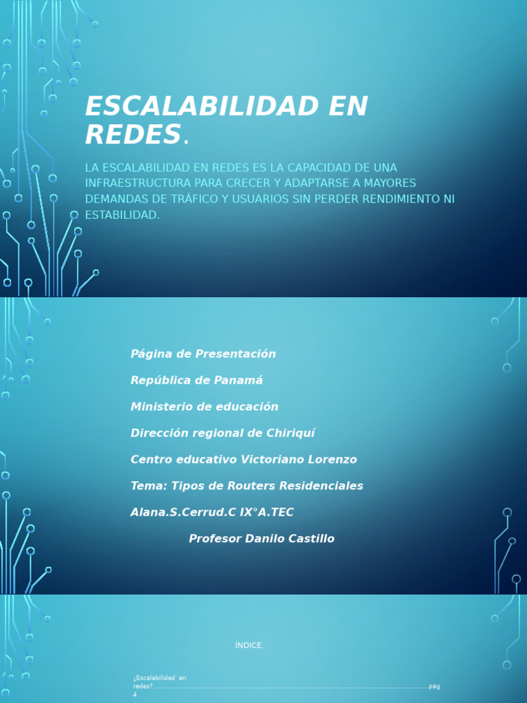 Escalabilidad de Redes Alana.s.cerrud | PDF | Escalabilidad | Computación en la nube