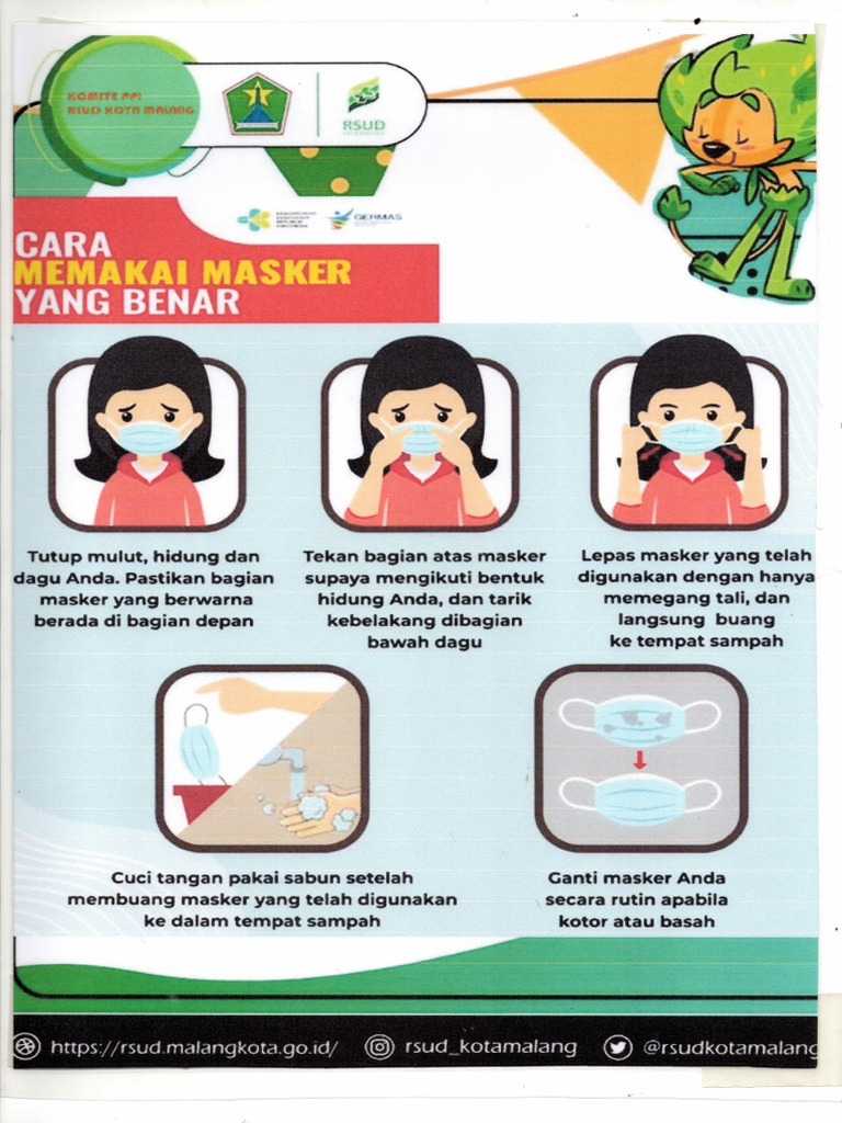 Cara Memakai Masker Yang Benar | PDF