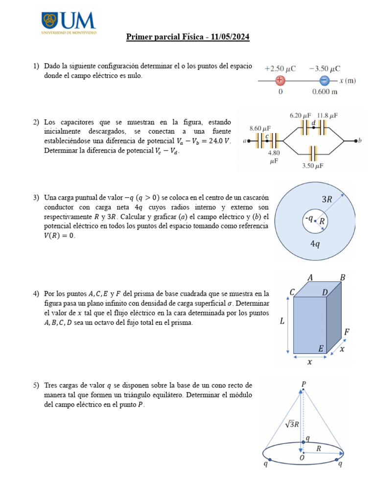 2024 Parcial IR | PDF | Condensador | Dieléctrico