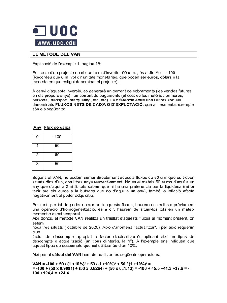 El Metode Del Van | PDF
